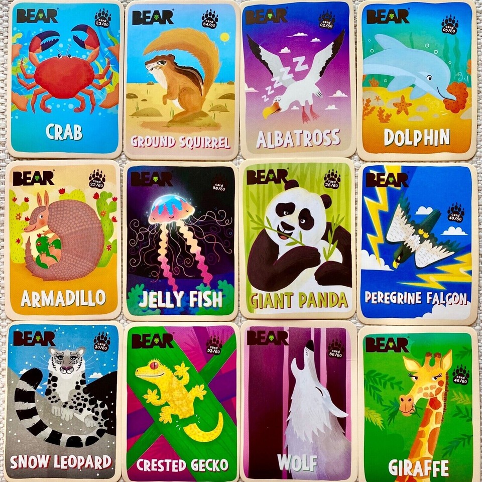 BEAR Collectible Animal Trading Cards from BEAR Fruit Snacks - Singles ...