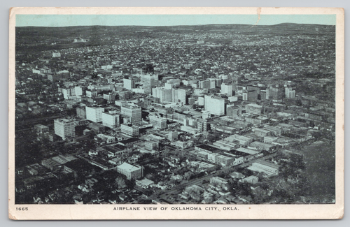 Bird's-eye View of Oklahoma City Oklahoma OK Postcard Postmark 1930 | eBay