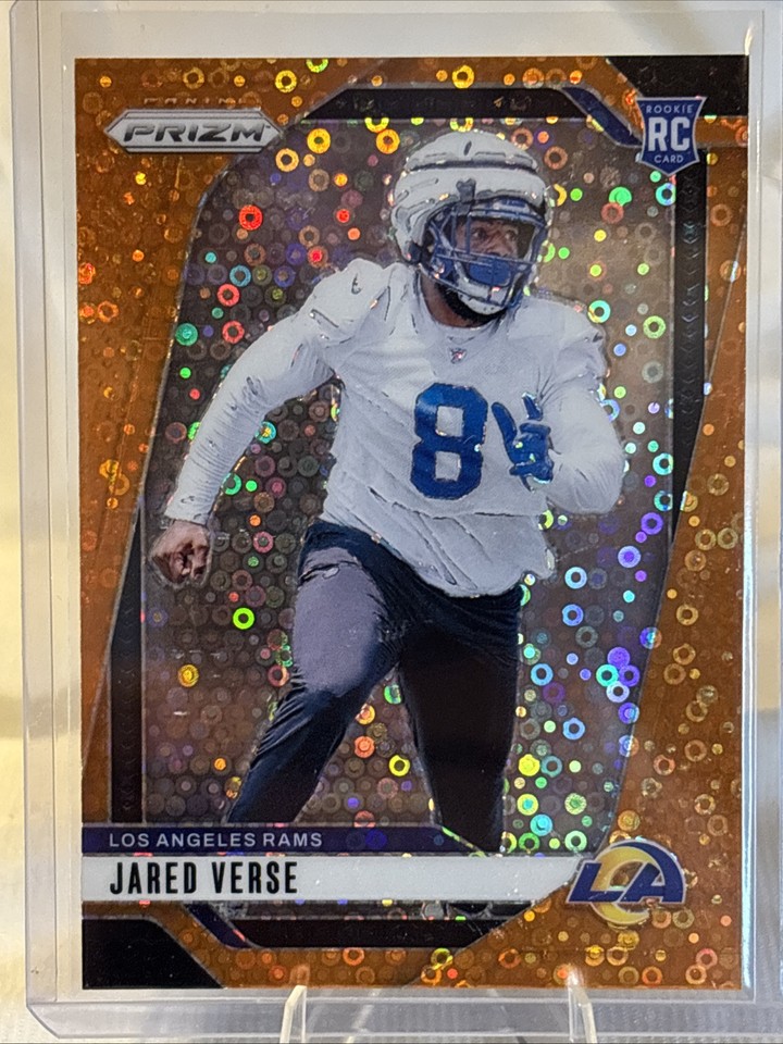 2024 Panini Prizm Jared Verse Orange Disco Prizm Rookie #341 (RC) Rams ...