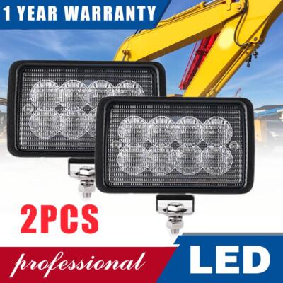 LED Work Light Rectangular Flood lamp For CASE Backhoe Loader and ...