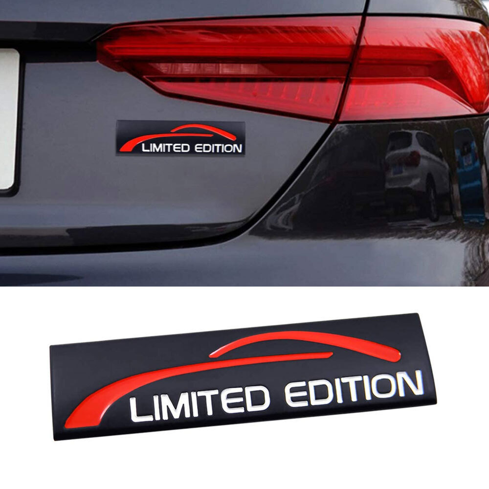 1x 3D Black Limited Edition Logo Car Sticker Emblem Badge Decal Trim ...