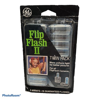 GE General Electric Flip Flash II Twin Pack Camera Flash Bulbs Vintage ...