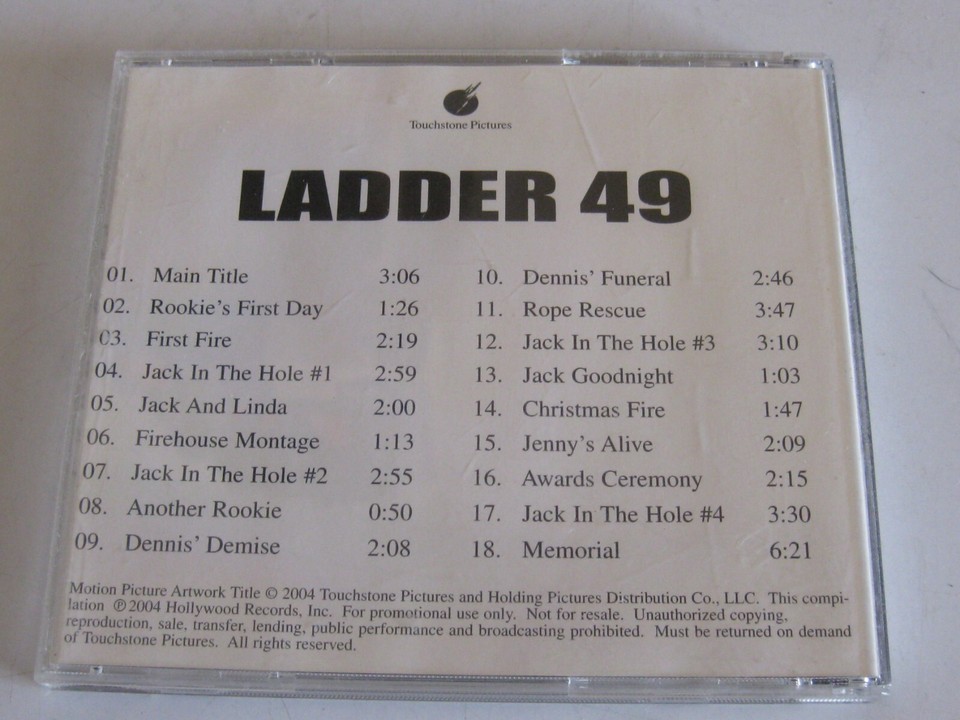Ladder 49 (2004) Touchstone soundtrack "For Your Consideration" CD ...