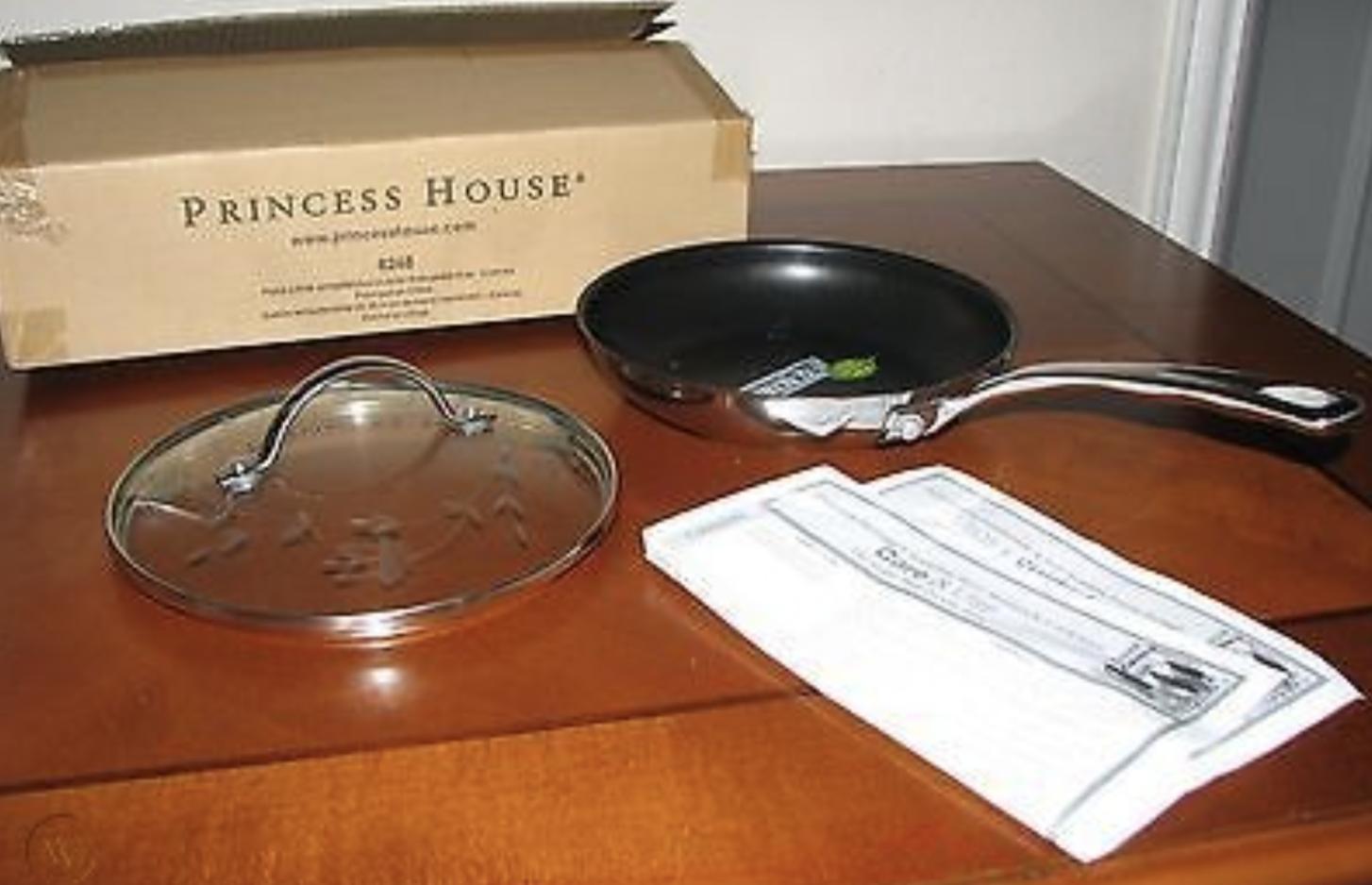 Princess House Stainless Steel Nonstick 8" Skillet 6248 NWOB | eBay