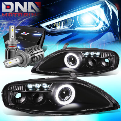 FOR 1992-2000 LEXUS SC300 HALO PROJECTOR HEADLIGHTS W/LED KIT+COOL FAN ...