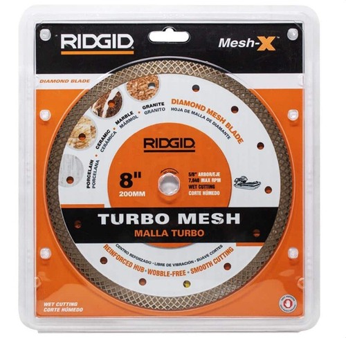RIDGID 8 in. Continuous Mesh Rim Diamond Blade | eBay
