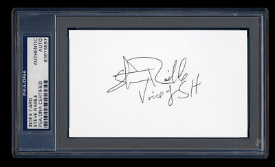 STEVE RAIBLE SIGNED MINT INDEX CARD PSA/DNA AUTO SEATTLE SEAHAWKS ...