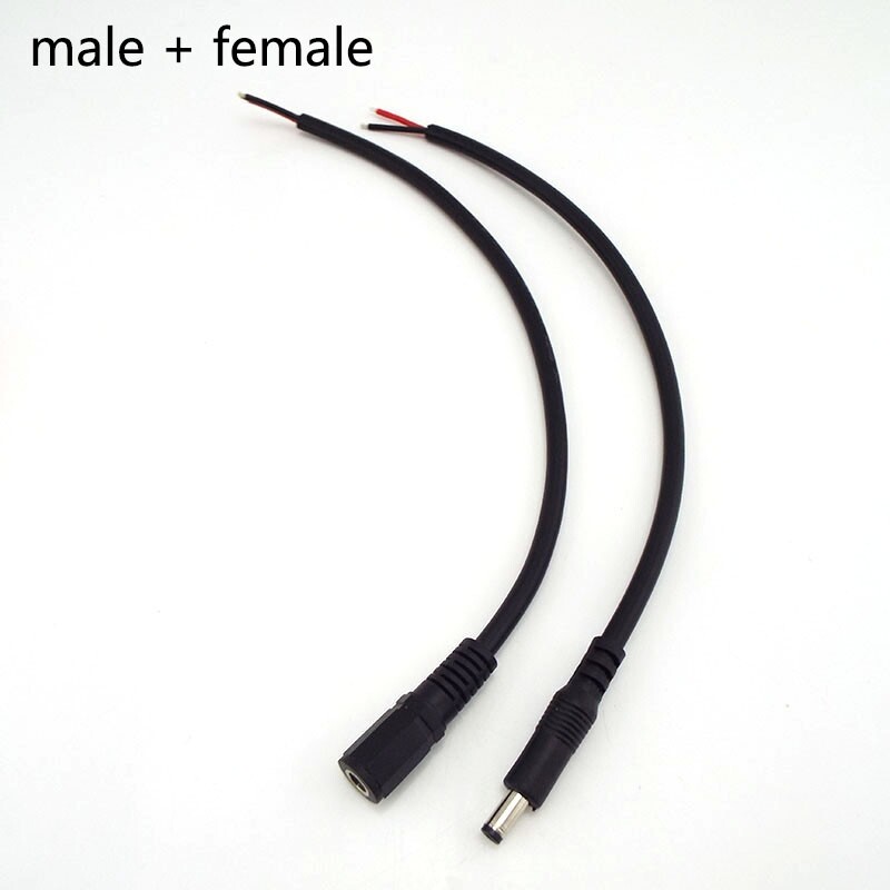 3A 5A 10A DC Male Power Supply Female extend Connector Cable 5.5x2.1mm ...