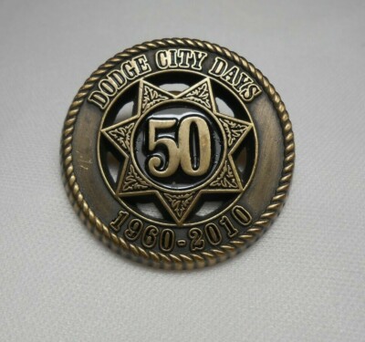 2010 Dodge City Days Lapel Pin (1960-2010 50 years commemorative pin ...