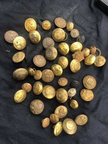 Vintage British military & other buttons, (46), c 1880/1945 | eBay UK