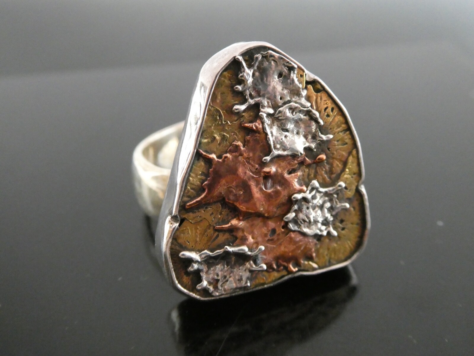 Vintage Charles Albert Fused Copper Brass Fine 950 M… - Gem
