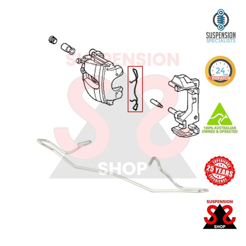 Spring, Disc Brake Pad Suit MERCEDES-BENZ C-Class C 230 T Kompressor ...