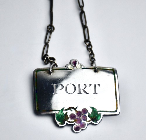 Antique Sterling Silver Decanter Label Port by Mary Peyton Winlock ...