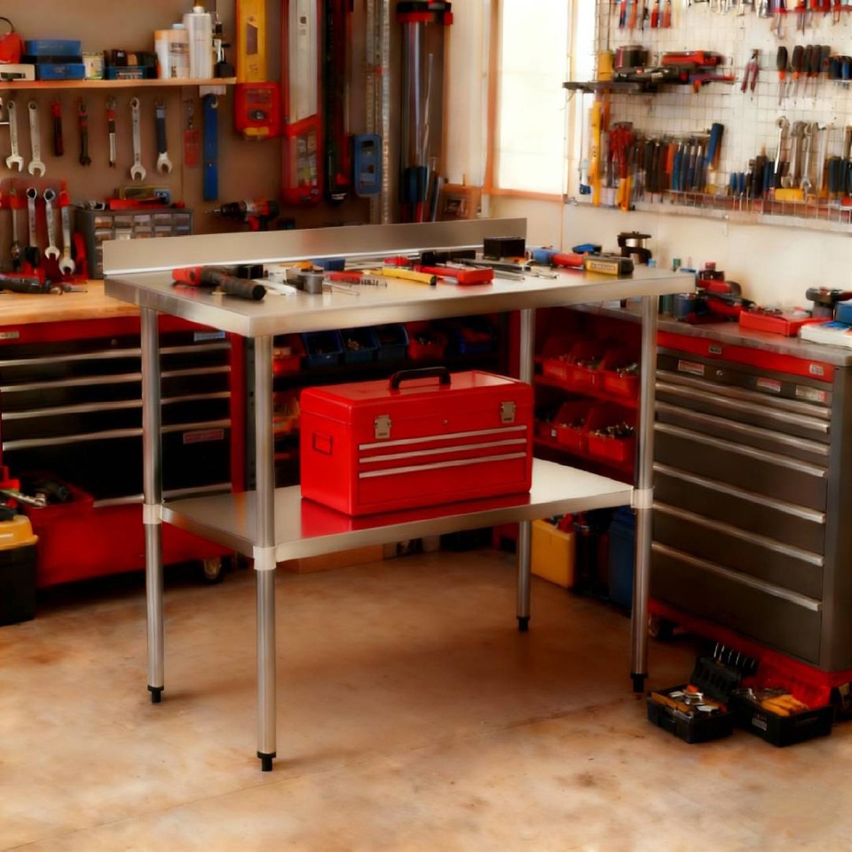 Commercial Stainless Steel Work Table Station NSF Worktables with ...