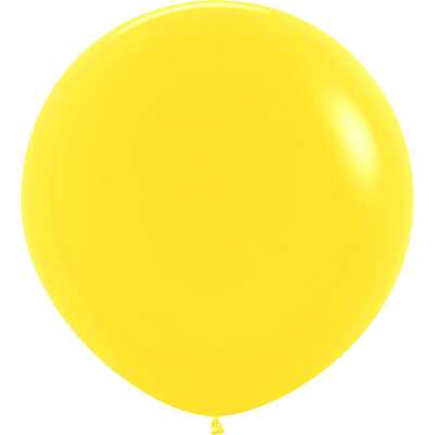 Bright Yellow Jumbo Balloon 90cm Round Helium Quality Party Supplies ...