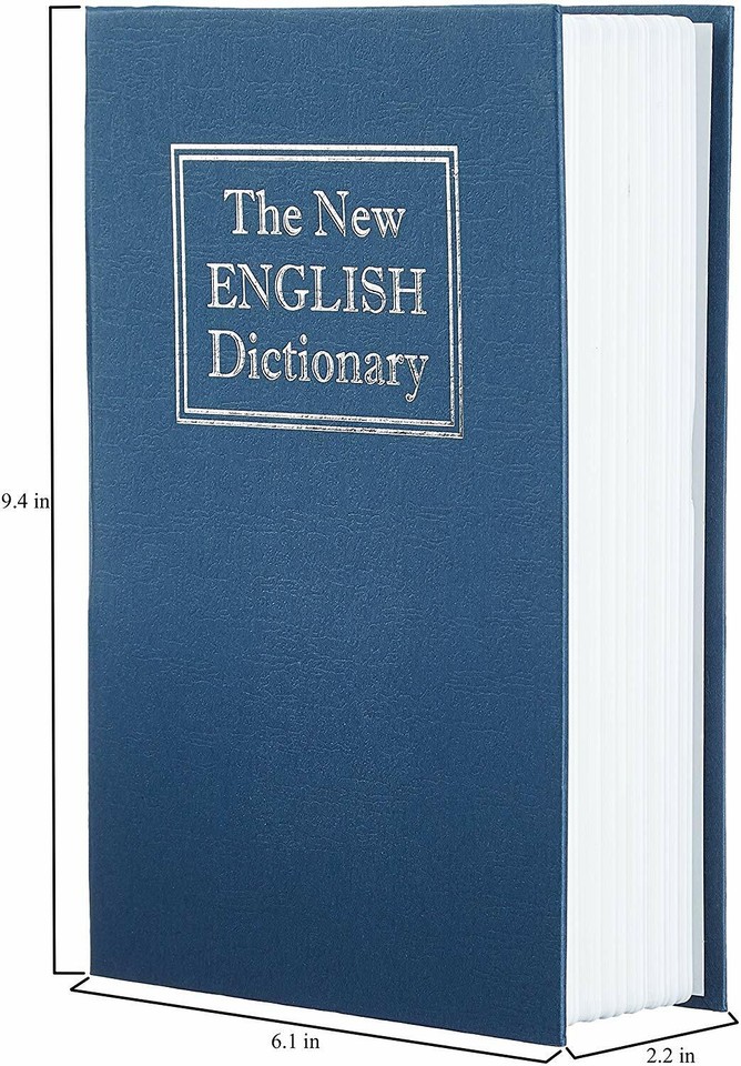 Secret Dictionary Book Travel Safe Security Key Lock Money Cash Box ...