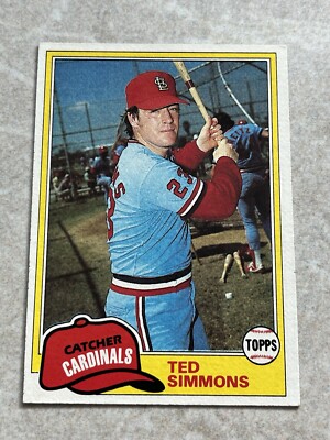 1981 Topps #705 Ted Simmons MLB St. Louis Cardinals | eBay