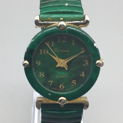Vintage Ronica Watch Women 32mm Green Dial Rivoli Beveled Crystal New ...