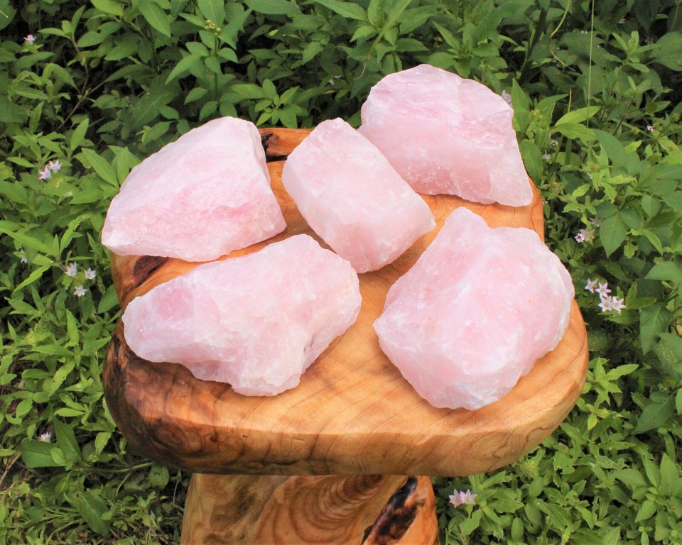 JUMBO Rose Quartz Natural Raw Crystals - Choose Size Huge Chunks (Love ...