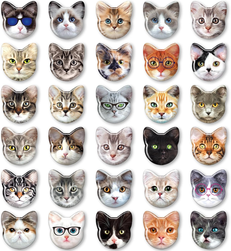 Cat Magnets for Fridge, Cute Magnets for Refrigerator Locker Whiteboard ...