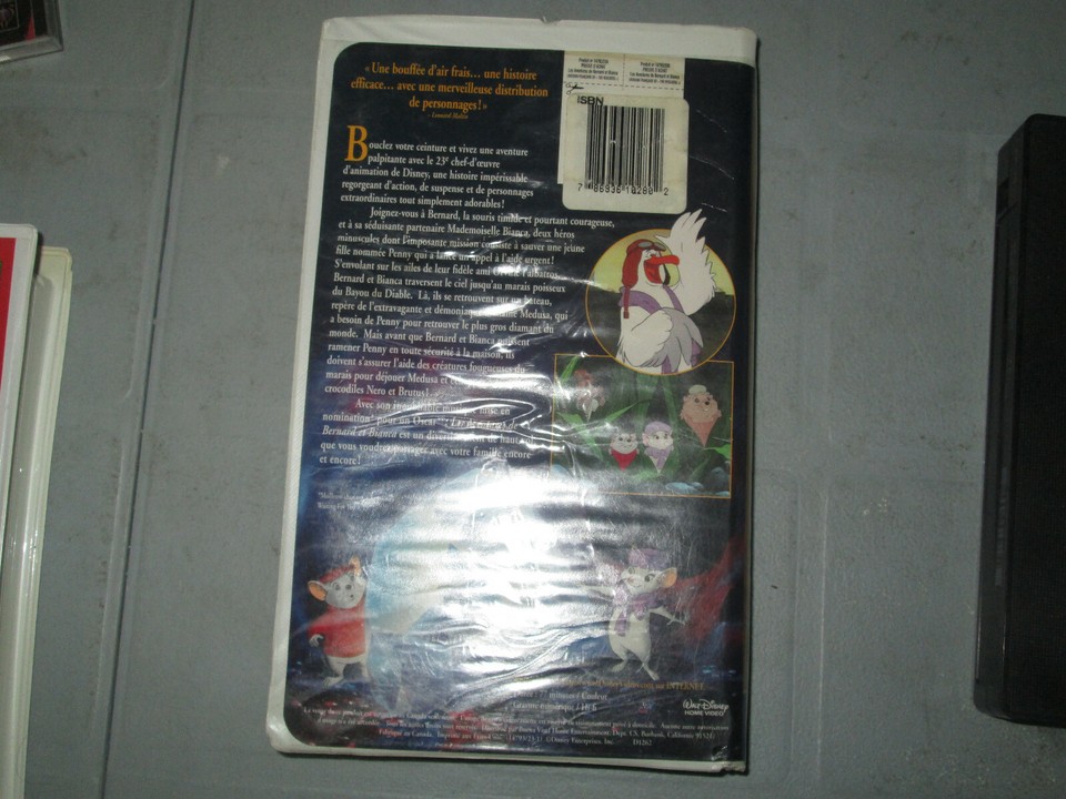 The Rescuers/ Bernard Et Bianca (VHS)(French) Tested Clamshell | eBay