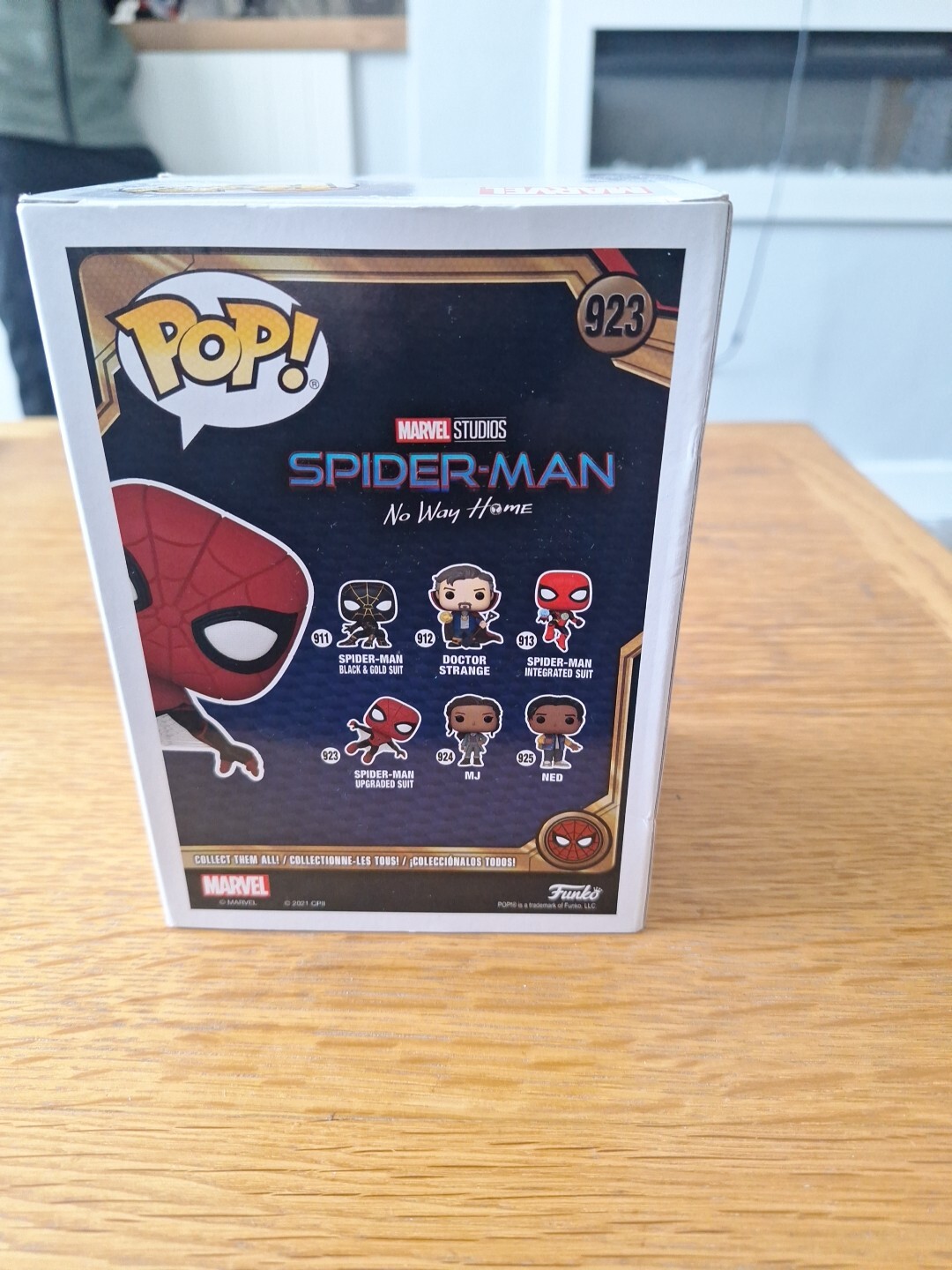 Funko POP #923 Spider-Man (Upgraded Suit) Marvel No Way Home with POP ...