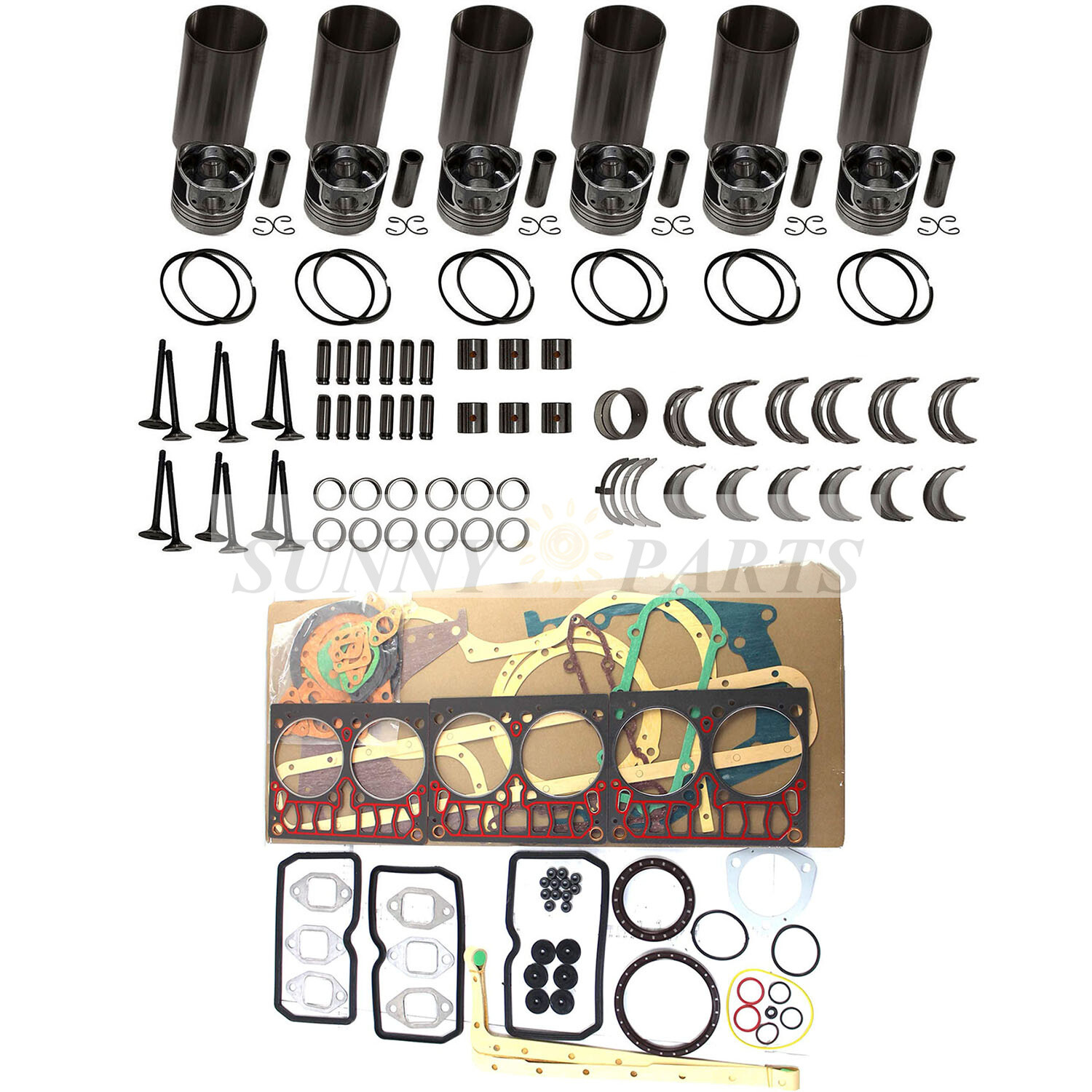 D1146 D1146T D1146N Engine Overhaul Rebuild Kit STD fits Doosan Daewoo ...