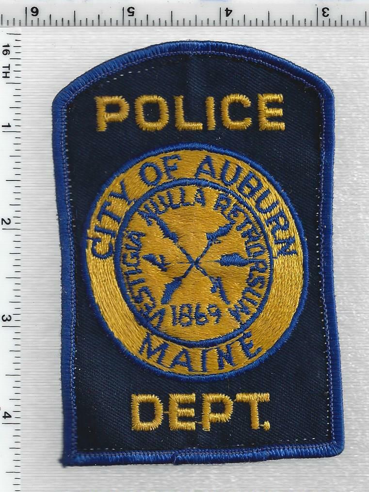 City of Auburn Police (Maine) 3rd Issue Uniform Take-Off Shoulder Patch ...