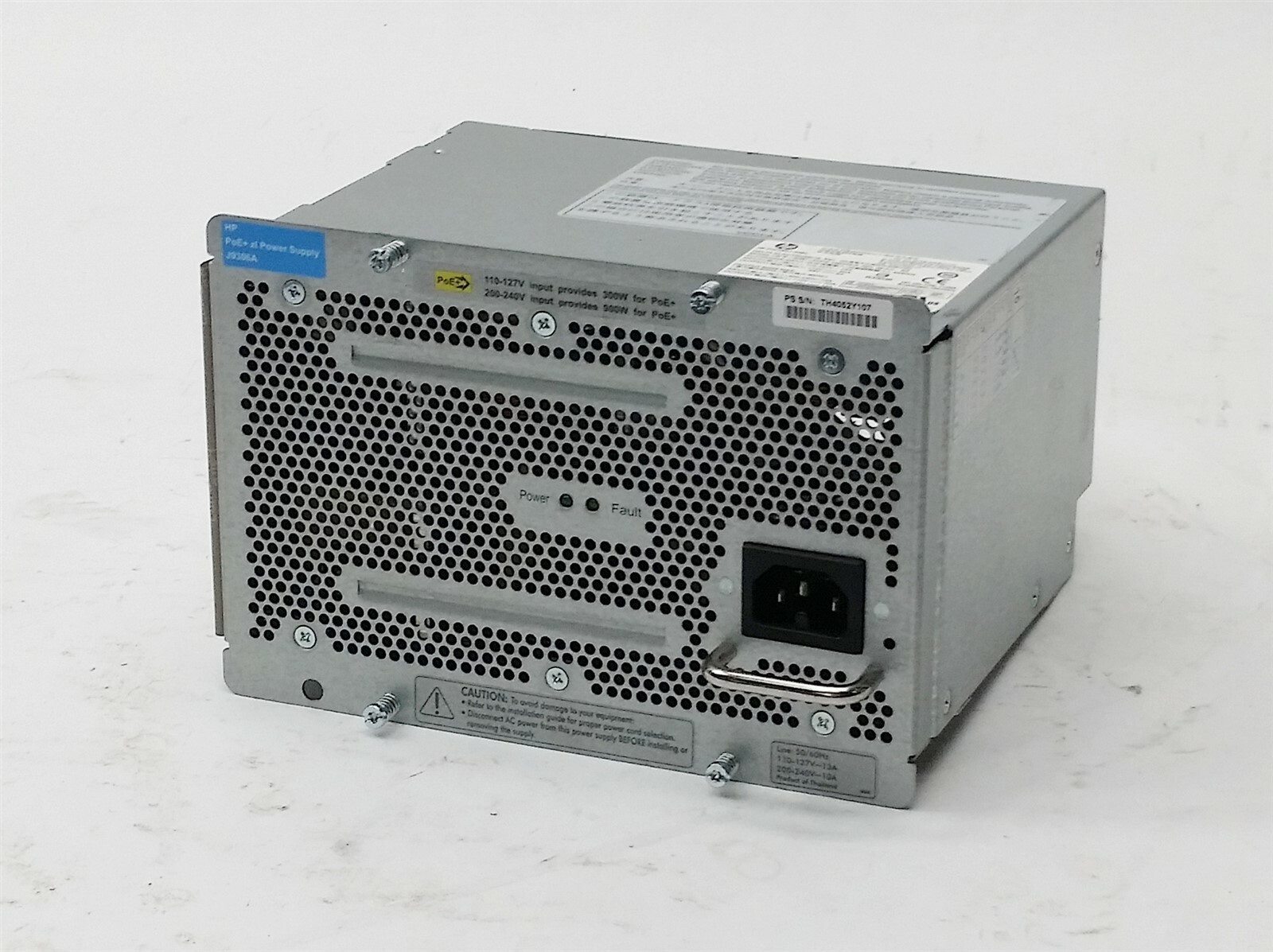HP Procurve J9306A 1500W POE+ zl Switch Power Supply Module J8697A ...