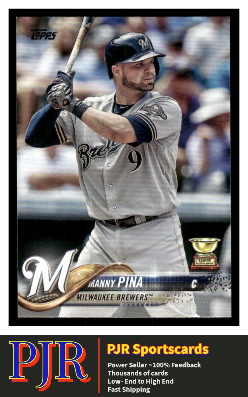 2018 Topps #637 Manny Pina Milwaukee Brewers EXTRA 35% OFF 4+ | eBay