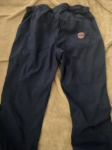 Koi Lite Peace Scrub Pants Womens Petite XS Drawstring Stretch Navy ...