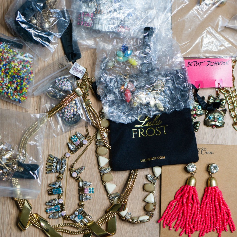 Lot 15 Piece Designer Signed Fashion Jewelry Necklace Earrings Bracelet ...