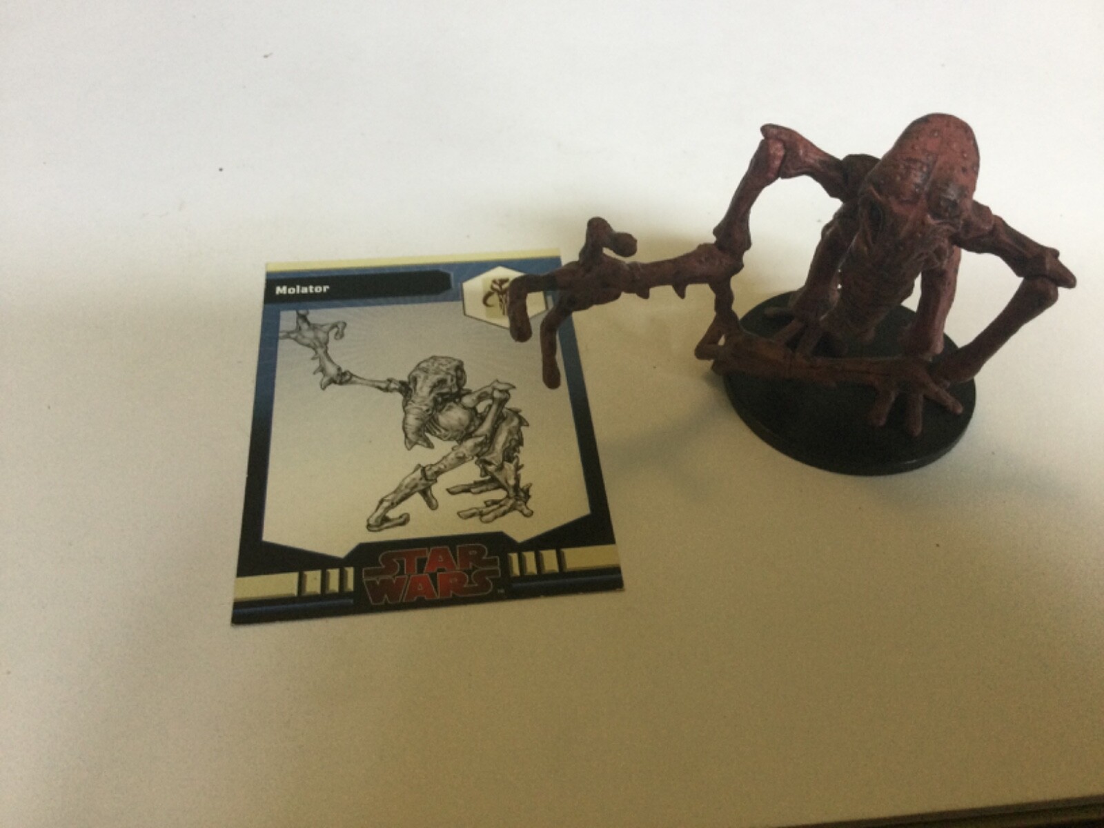 Molator large Star Wars Miniatures +Card | eBay Australia