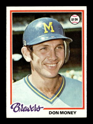 1978 Topps #24 Don Money Milwaukee Brewers EX Baseball Card *J168 | eBay
