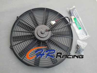 16"12V 16 inch Universal Electric Radiator RACING COOLING Fan ...