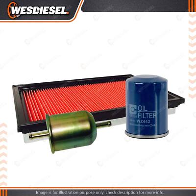 Wesfil Oil Air Fuel Filter Service Kit fits Nissan Navara D21 D22 NX ...