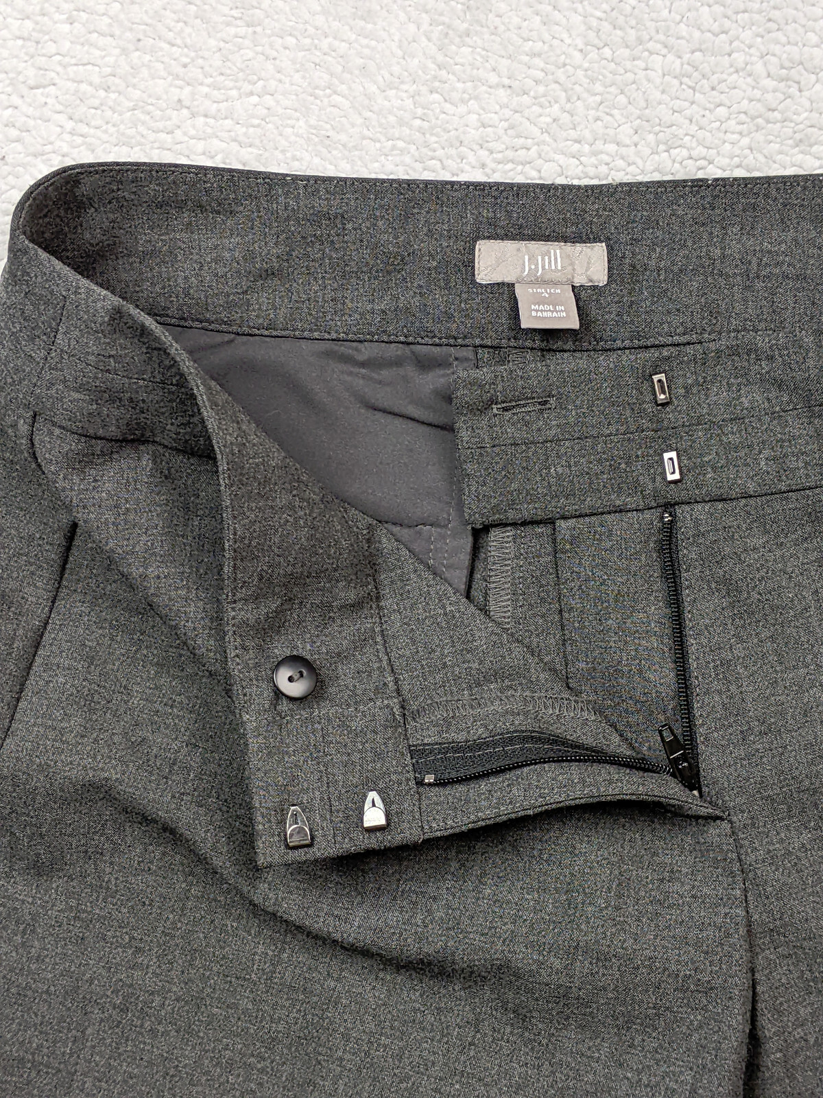J. Jill Stretch Womens 4 Gray Dress Pant Straight Low rise Dark Wash | eBay