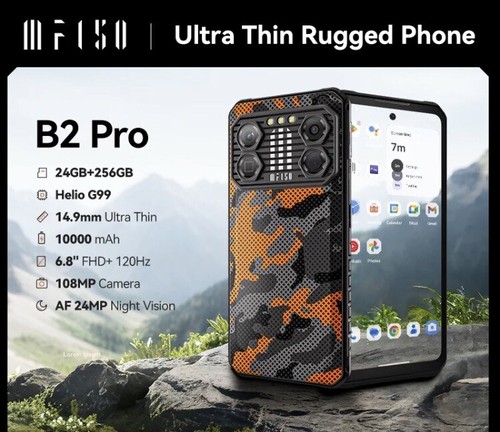 IIIF150 B2Pro Smartphone 10000mAh 24GB+256GB 108MP+24MP Nachtsicht Orange | eBay