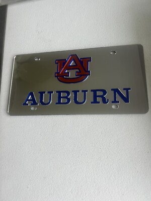 Auburn Univ. Mirrored Acrylic License Plate Sale AIDS CIA OFFICERS ...