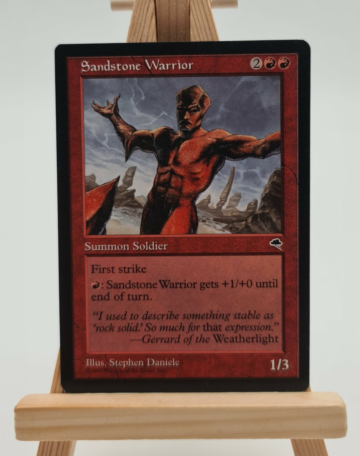 Sandstone Warrior Tempest Magic Karte MTG englisch (Sandsteinkrieger ...