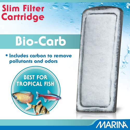 Marina 6 Pack Slim Filters Cartridge Bio-Carb + Ceramitek For: Mini•S10 ...