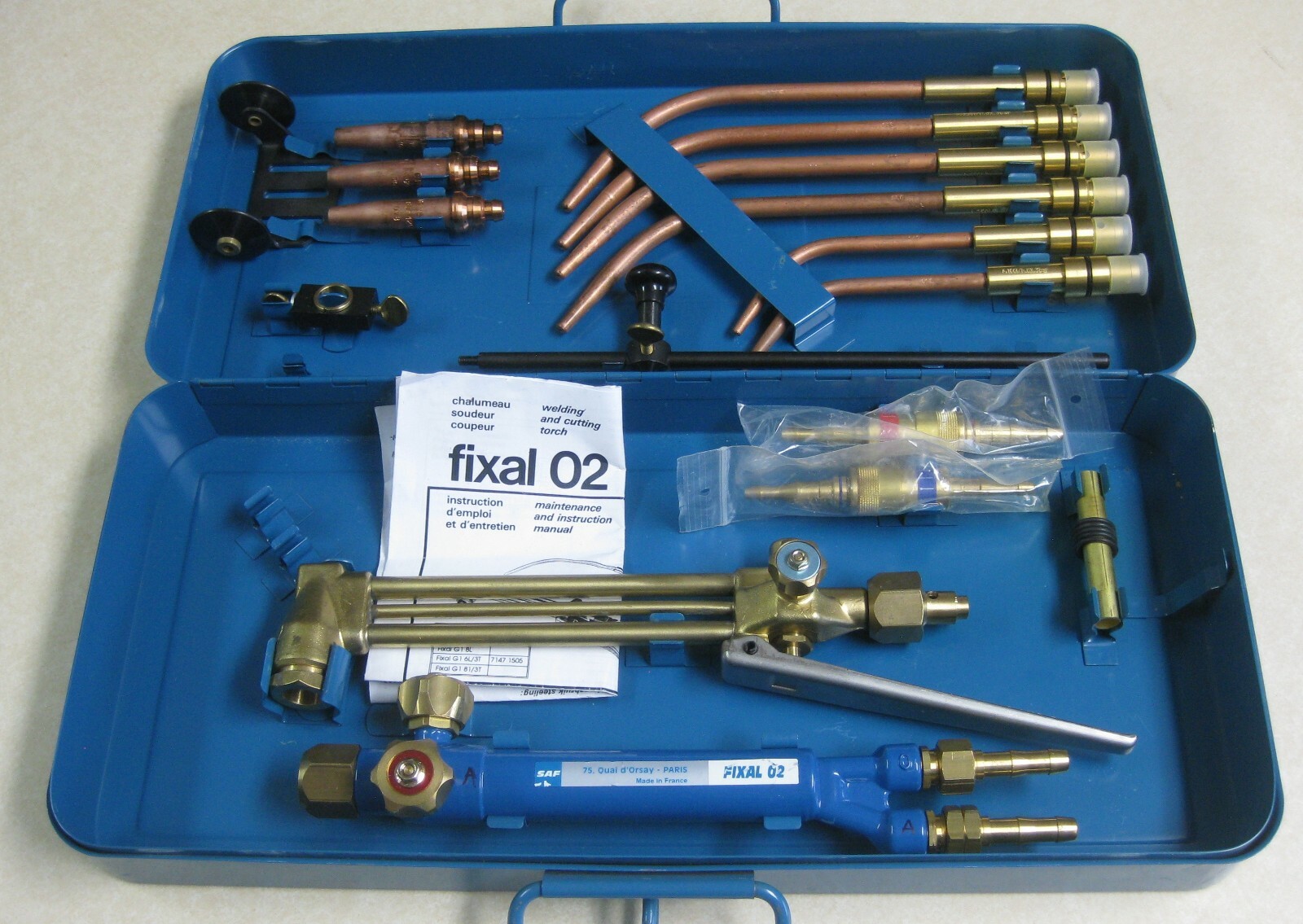 SAF Fixal 02 Oxy/Acet Welding and Cutting Torch Set Oxygen Acetylene | eBay