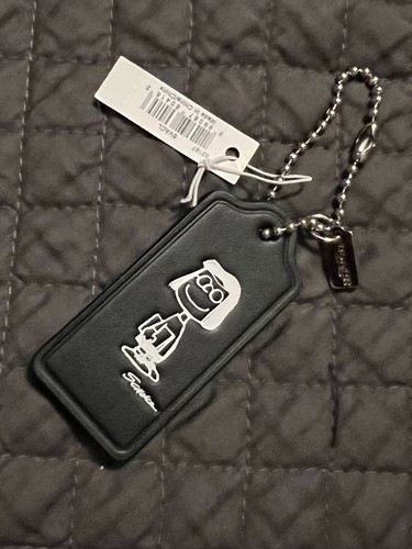 NWT Rare COACH MARCIE Peanuts Snoopy 1st Edition Hangtag Charm Keychain ...