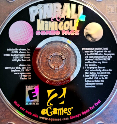 PINBALL & MINI GOLF COMBO PACK-E-GAMES-PC MAC CD ROM | eBay