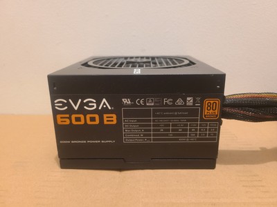EVGA 600B 600W 80 Plus Bronze 24 Pin ATX Power Supply Unit, PSU | eBay