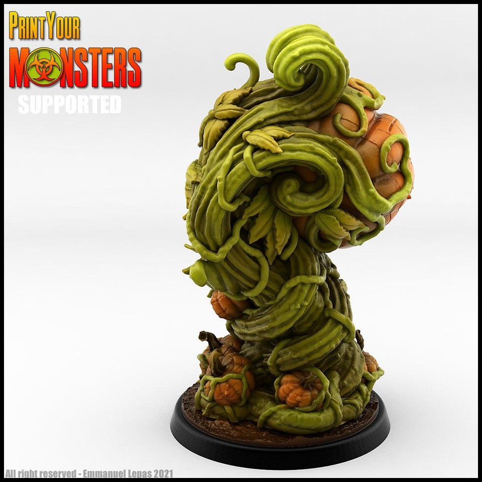 3D Printed Print Your Monsters Pumpkin Plant Pumpkins Attack Pack 28mm - 32mm | eBay