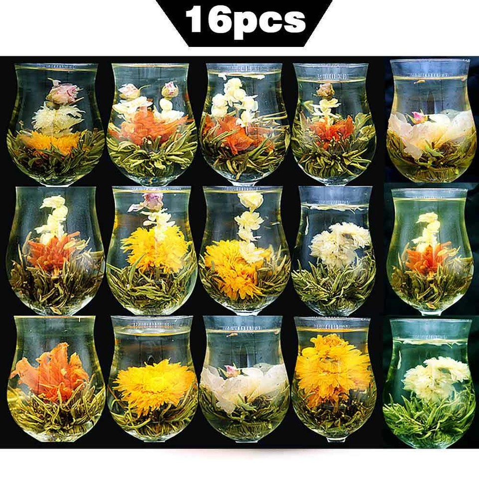 16 Types Handmade Blooming Flower Tea Blooming Tea Balls Blooms China ...