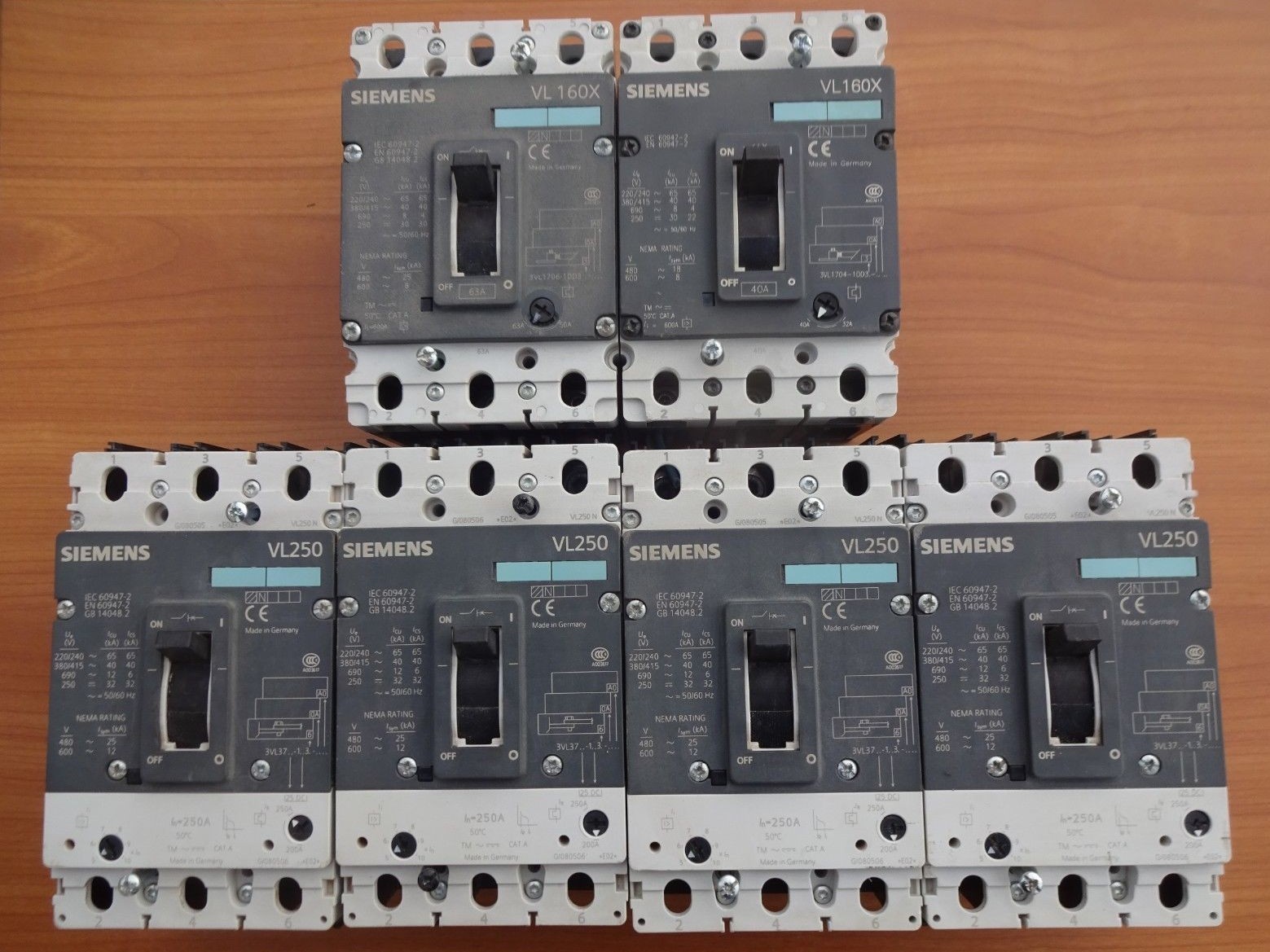 Siemens Circuit Breakers VL160X - VL250 | eBay