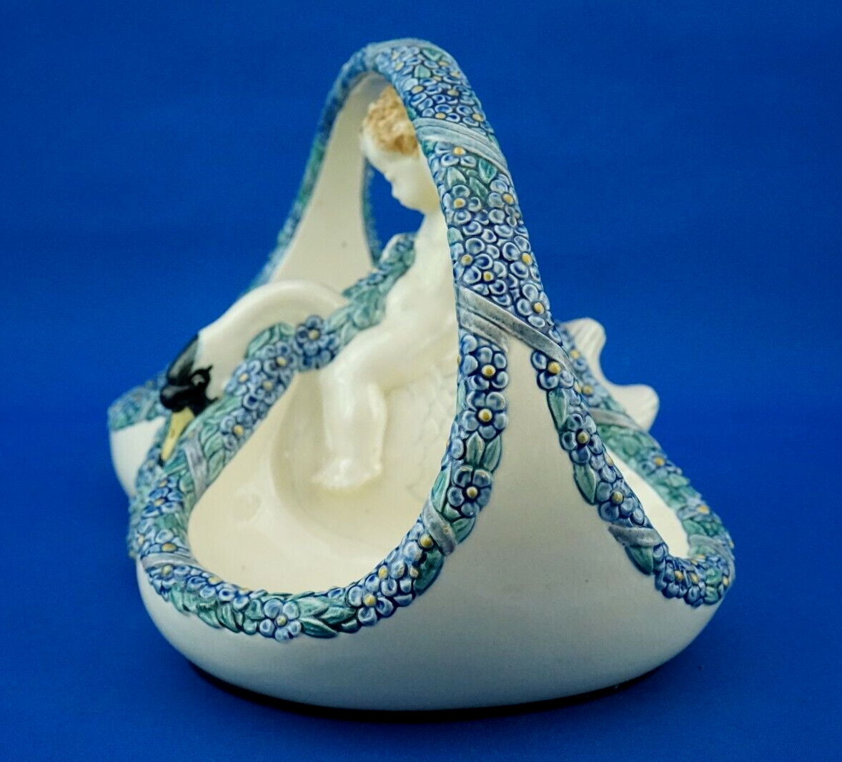 Wilhelm Peter August Sus Karlsruhe sculpture vase basket putto swan Art ...