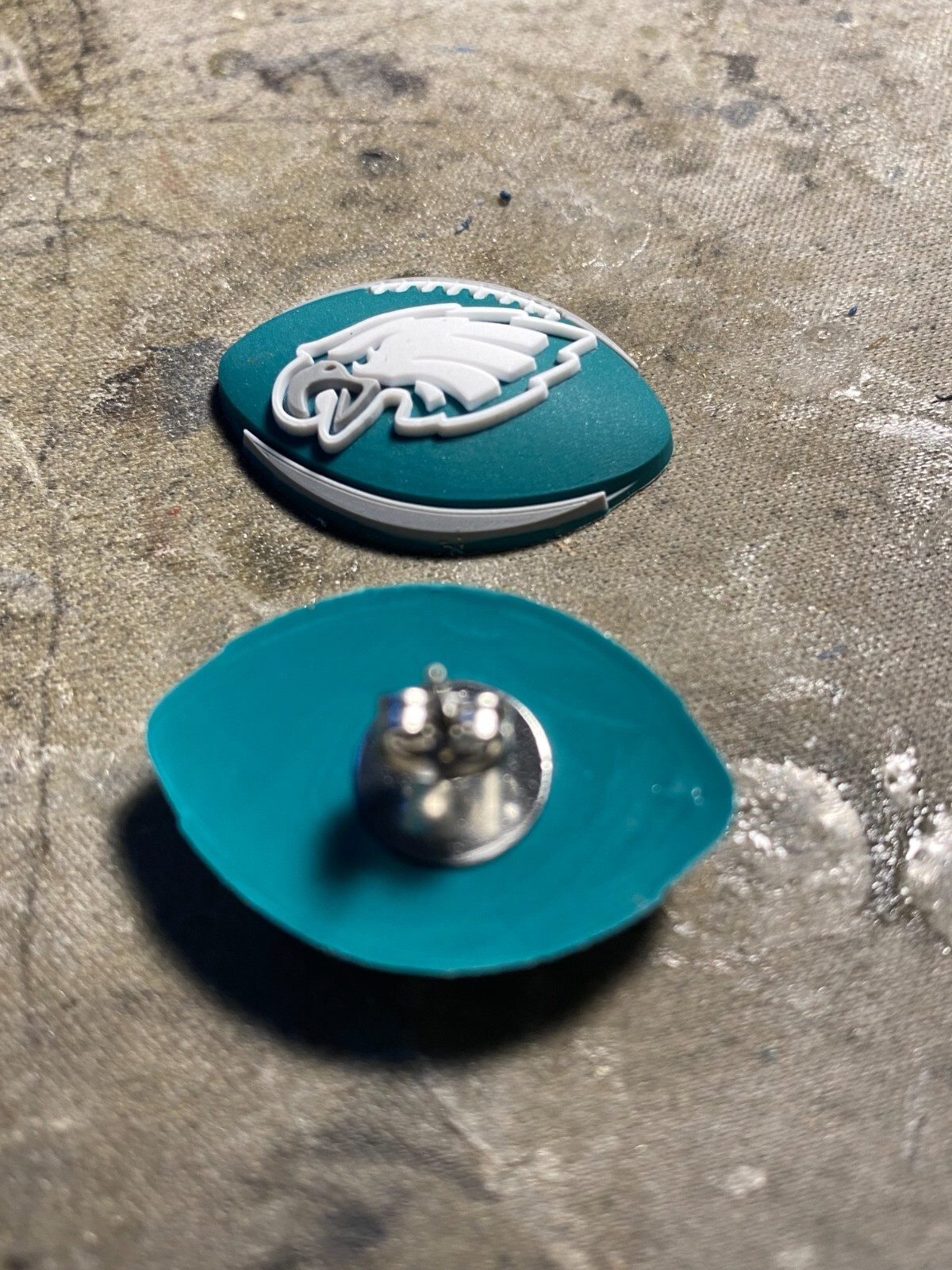 Philadelphia Eagles silicone shoe charm stud earrings | eBay
